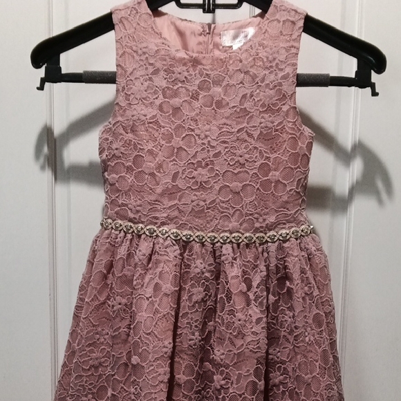 Biscotti | Dresses | Biscotti Pink Lace Formal Dress With Embellished ...